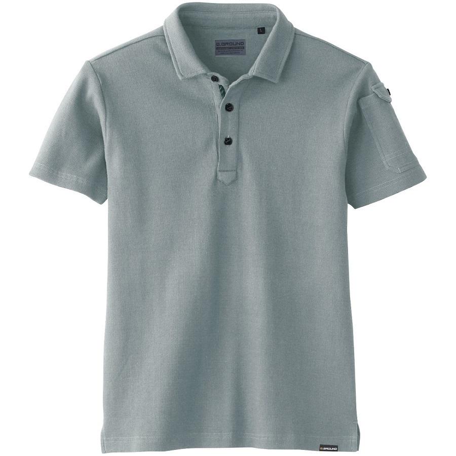 SOWA 4L 50717 半袖ポロシャツ G.GROUND 作業服 年間用 ニット 襟付き 消臭 ストレッチ ワークウェア 作業着 オールシーズン 返品交換不可(未着用返品可) : Snup ...