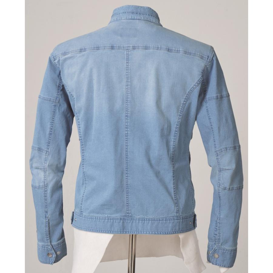 寅壱 3L 8970-554 デニムライダースジャケット 作業服 春夏用 TORAICHI ストレッチ 長袖ブルゾン 接触冷感 ワークウェア 作業着 8971-554 : Snup WK ...