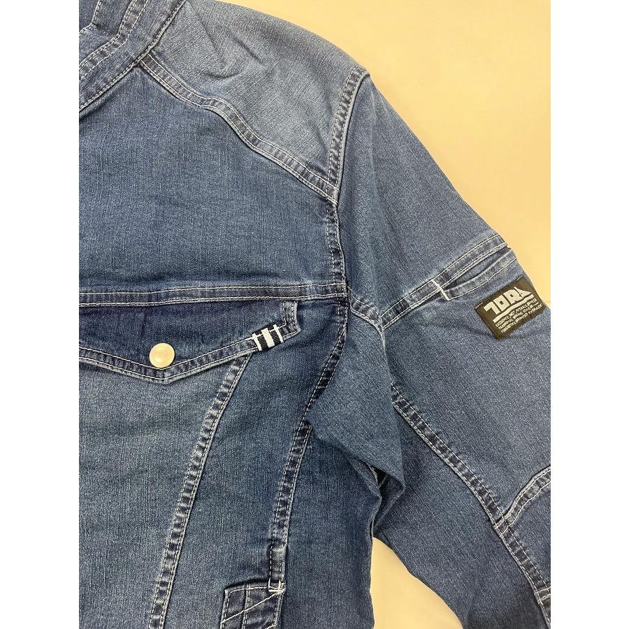 寅壱 S.P 3L 8971-554 デニムライダースジャケット 作業服 春夏用 限定カラー 限定商品 TORAICHI ストレッチ 長袖ブルゾン 接触冷感 ワークウェア 作業着 : Snup ...