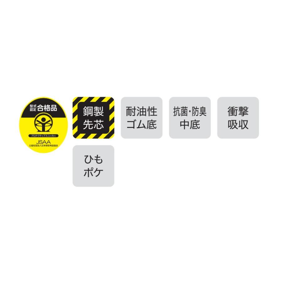ジーベック 23-29cm 85129 プロスニーカー 現場靴 XEBEC 安全靴 鋼製先芯 耐油性 グリップ力 JSAA A種 セーフティスニーカー 反射材 作業靴 レディース対応 4E ...