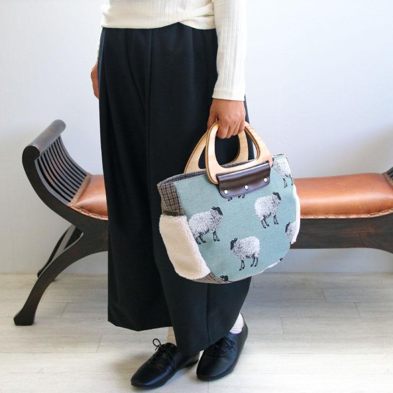 ウッドハンドル タウン トート バッグ SOARSOLe 公式 ファスナー ゴブラン ジャガード 日本製 ソアソウル DOLLY ドリー 4156 ひつじ : SOARSOLe公式Yahoo ...