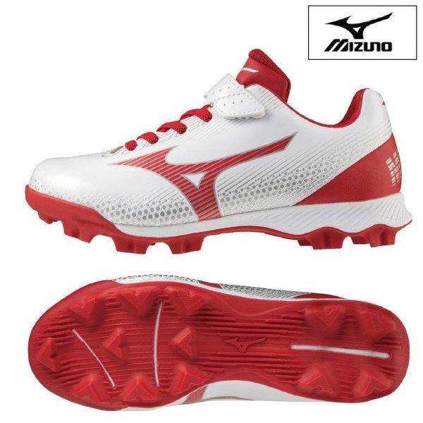 MIZUNO ミズノ 少年野球 ベースボール スパイク シューズ ウエーブ ライトレボ ジュニア 22aw ホワイト×レッド 3E相当 11GP2222-62 :11GP2222-62 ...