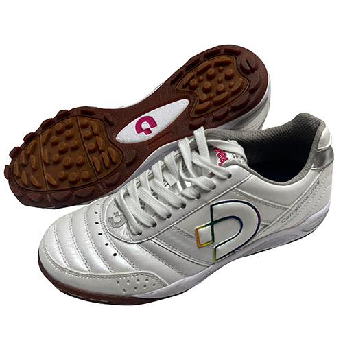 Desporte デスポルチ Desporte カンピーナス JTF5 パールホワイト×ミラーシルバー×レインボー マルチスタッド シューズ ...