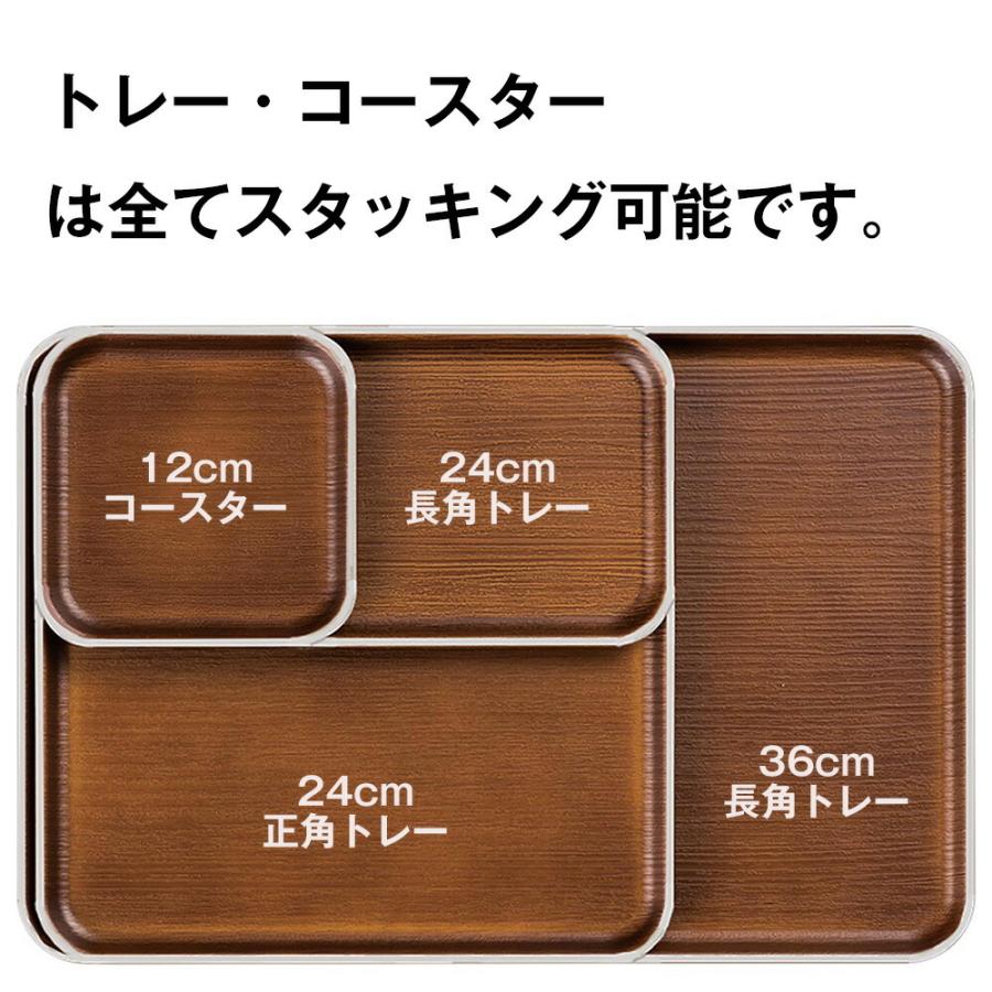 isso ecco イッソエッコ 24cm 長角 トレー 長方形トレー 日本製 木製風 木目調 合成漆器 おしゃれなカフェ風食器 ウッド調 ABS樹脂食器 :sw00083-:SOERU ...