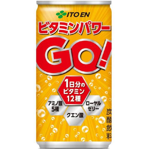 伊藤園 ビタミンパワーGO！ 190ml 缶 60本 (30本入×2 まとめ買い) : いわゆるソフトドリンクのお店 - 通販 - Yahoo!ショッピング
