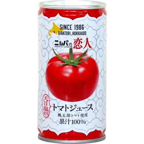 JAびらとり ニシパの恋人 トマトジュース 有塩 190g 缶 90本 (30本入×3 まとめ買い) 国産 北海道産 桃太郎トマト使用 トマト100% 天日塩使用 平取町 : いわゆるソフト ...