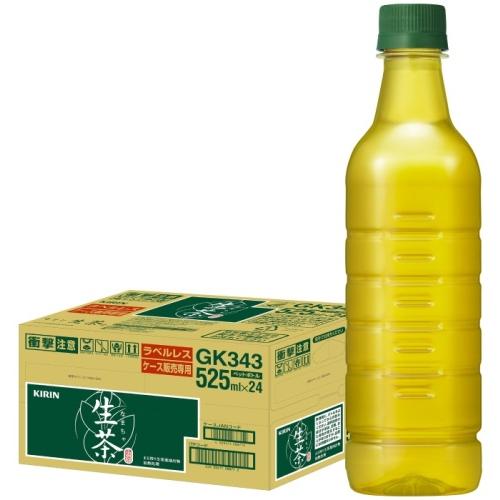キリン 生茶 ラベルレス 525ml ペットボトル 48本 (24本入×2 まとめ買い) 緑茶 お茶 ケース販売品 :4909411087289-2c:いわゆるソフトドリンクのお店 - 通販 ...