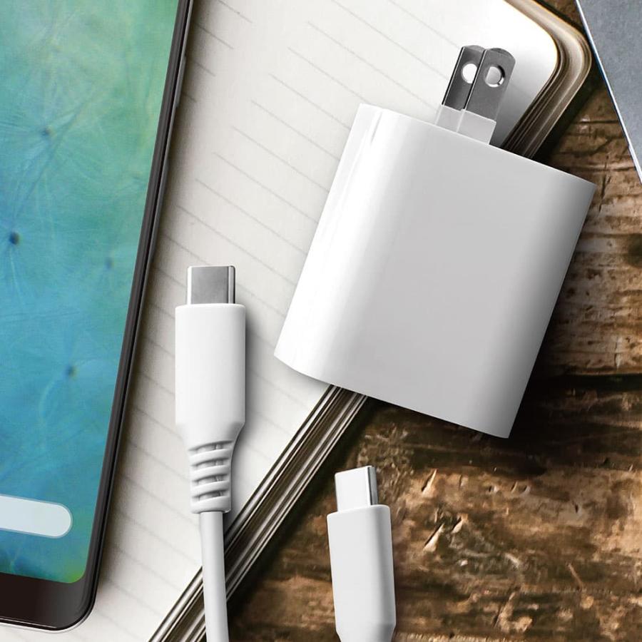 新品 USB電源アダプタType-C PD(パワーデリバリー)対応 最大出力3A USB-C & USB-Cケーブル付き ホワイト PGA(ピージーエー) PG-PD18AD4W : そふと屋 ...