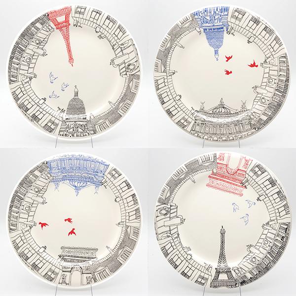 GIEN ジアン サ・セ・パリ プレート21.8cm 4枚セット 1826B4AD : 創美-Yショップ - 通販 - Yahoo!ショッピング