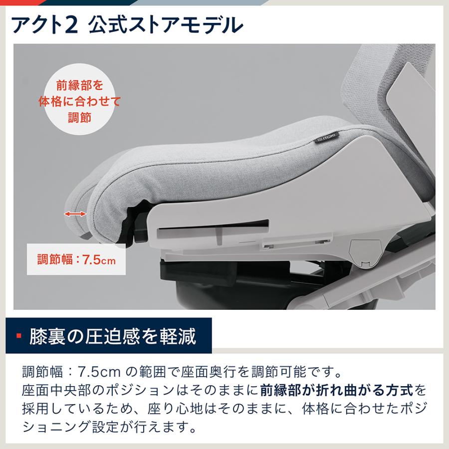 アクト（イトーキ） オフィスチェア アクト2 公式ストアモデル エラストマーバック ヘッドサポート 日本製 イトーキ ITOKI Act2 KJ427PVE まとめ買いで8%OFFクーポン ...