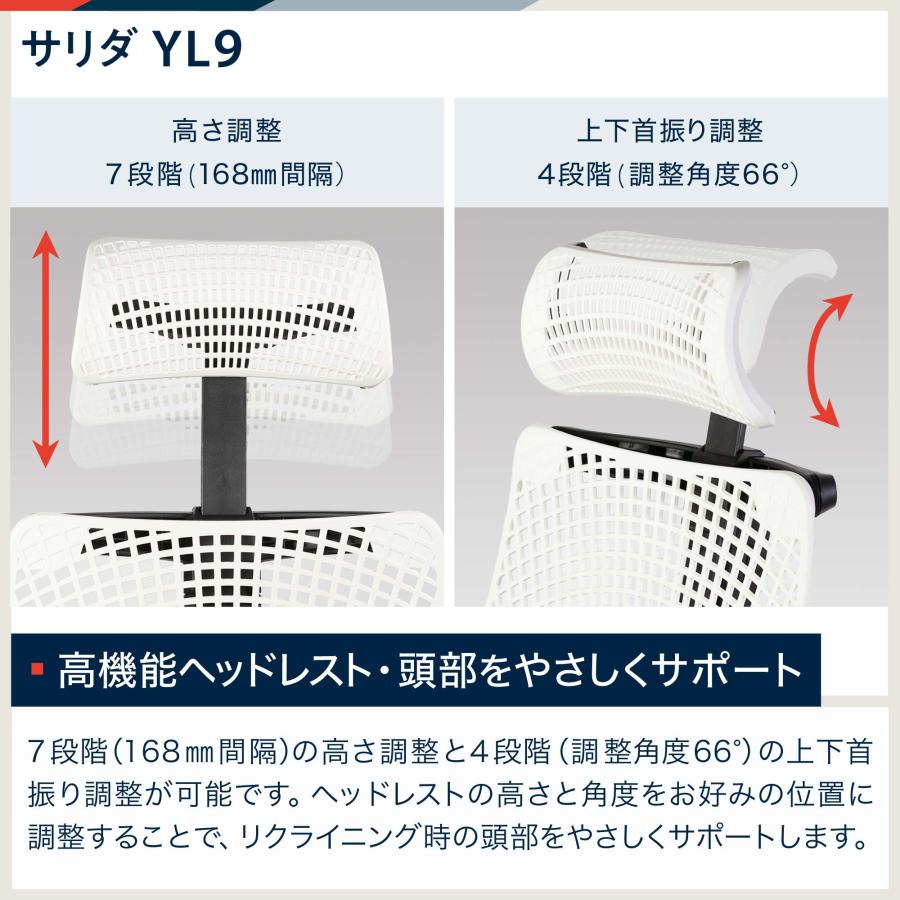 サリダ イトーキ サリダチェア YL9 オフィスチェア ハイバック 通気性 メッシュ形状 こだわり座面 クリスマスセール まとめ買い6%OFF : イトーキオンラインショップ - 通販 ...