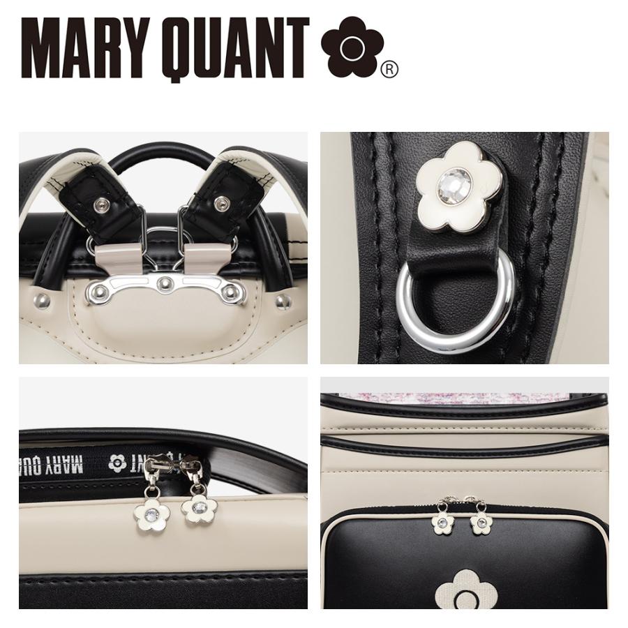 MARY QUANT ランドセル MARYQUANT マリークワント トリプルデイジー ファーチャーム ウィング背カン 肩ベルトスライドロック 撥水加工 反射材 MQR-25023 2026 ...