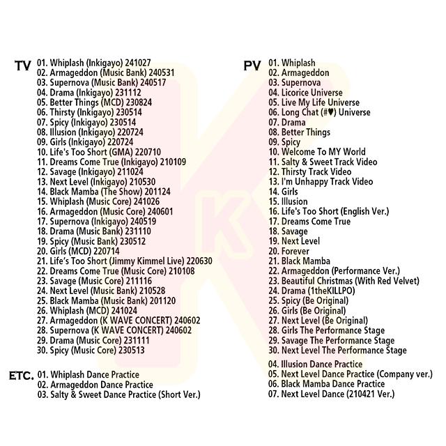 Blu-ray aespa 2024 2nd SPECIAL EDITION - Whiplash / Armageddon / Supernova 他 - エスパ カリナ ジゼル ウィンター ...