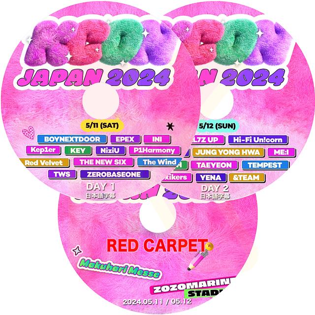 K-POP DVD KCON 2024 IN JAPAN 3枚SET 2024.05.11/12 - ILLIT / NCT WISH BOYNEXTDOOR Kep1er Red ...