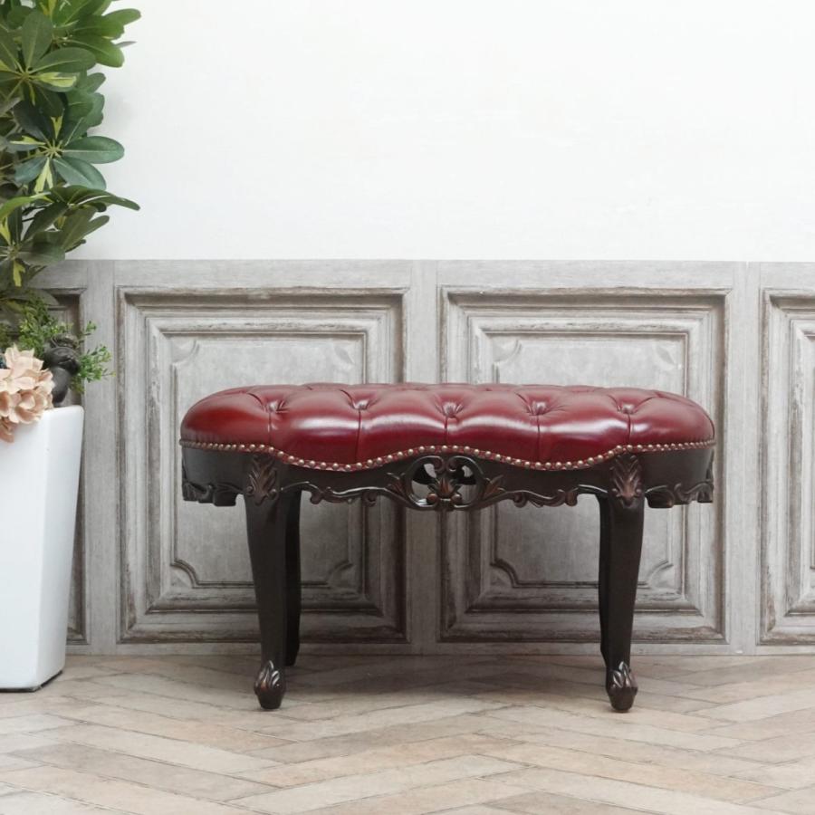 おしゃれ スツール かわいい シンフォニー ロココ調家具 姫系 家具 プリンセス ヨーロッパ レッドレザー 1160-r-5l15b :1160-r-5l15b:アンティークそっくり市場ヤフー ...