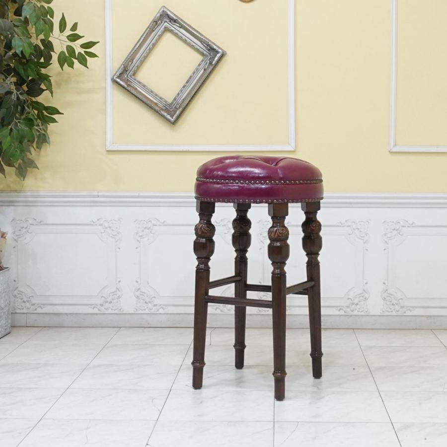 カウンタースツール バーチェア カウンターチェア ハイスツール ヴィンテージ レトロ 丸 チェスターフィールド パープル 9006-r-5p95b : アンティークそっくり市場ヤフー店 ...