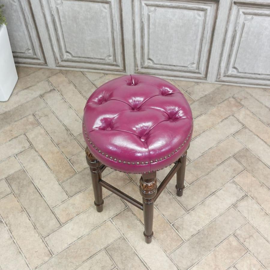 カウンタースツール バーチェア カウンターチェア ハイスツール ヴィンテージ レトロ 丸 チェスターフィールド パープル 9006-r-5p95b : アンティークそっくり市場ヤフー店 ...