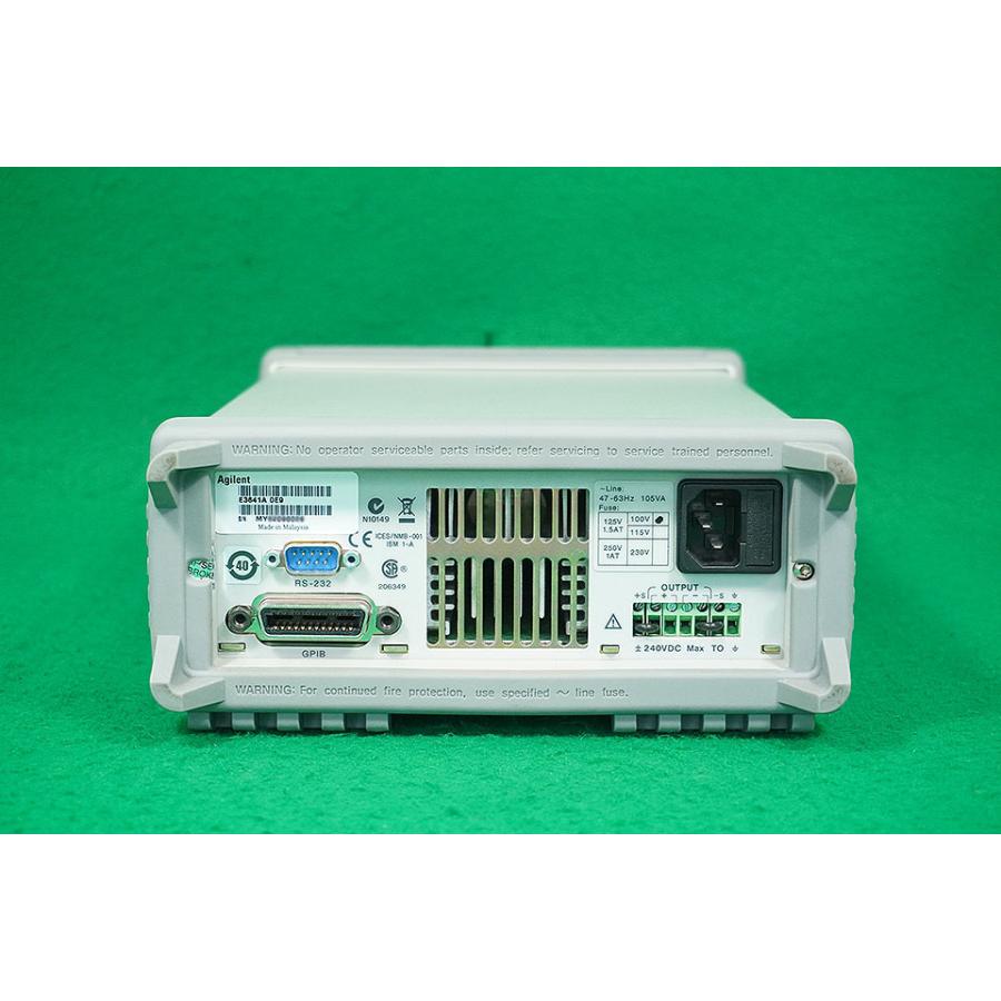 直流安定化電源 E3641A Agilent Technologies アジレントテクノロジー 中古 : 01071 : 測定器市場 - 通販 ...