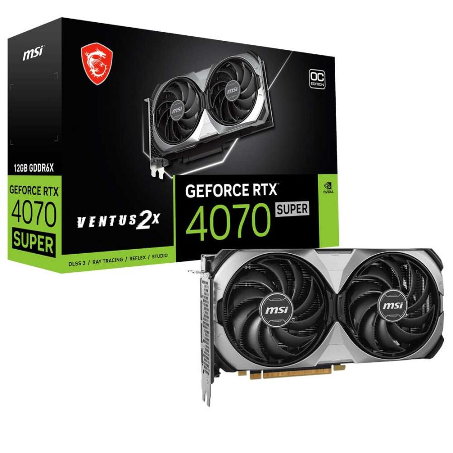 MSI GE GeForce RTX 4070 SUPER 12G VENTUS 2X OC [PCIExp 12GB][ラッピング可] R-LOGI : 測定の森Yahoo!ショッピング店 ...