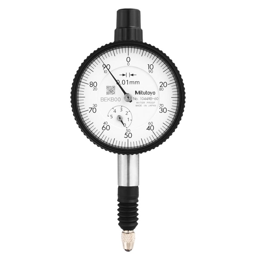 ミツトヨ ミツトヨ 1044AB-60(平・防水) IP63 外径φ40 mm 連続目盛 小形ダイヤルゲージ 測定範囲：〜5mm 目量：0.01mm : 測定工房ヤフー店 - 通販 ...