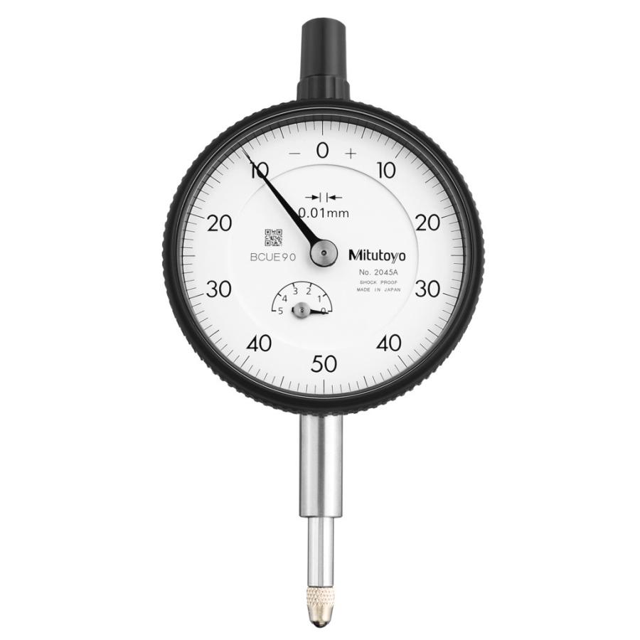 ミツトヨ ミツトヨ 2045A(耳金付) バランス目盛 標準型ダイヤルゲージ 測定範囲：〜5mm 目量：0.01mm : 測定工房ヤフー店 ...