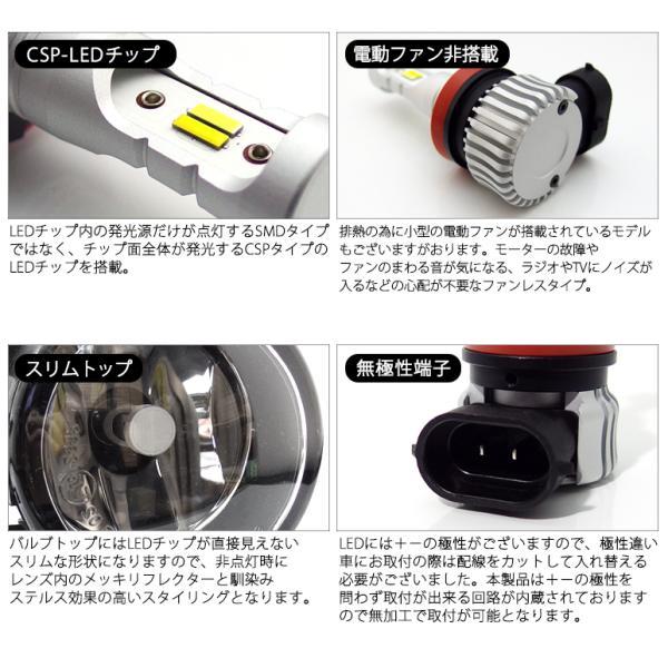 MH23S ワゴンR スティングレー含む LED フォグランプ H8 20W 12000LM サイド発光 リフレクター拡散 2色切替/ツインカラー ホワイト/イエロー : SOLA e ...