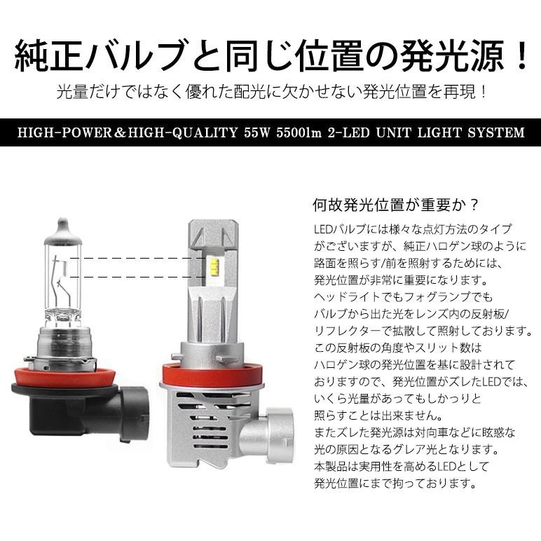 ZC33S スイフトスポーツ/スイスポ LED フォグランプ H11 55W 11000ルーメン 5500lm×2 ZESチップ搭載 デュアル発光 6500K/ホワイト 車検対応 : SOLA ...