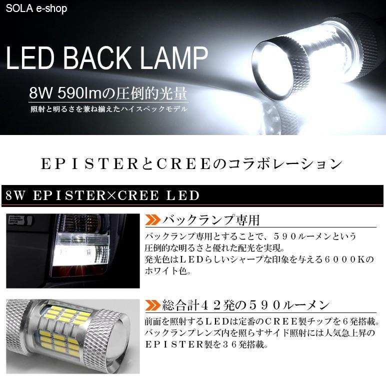 RP系/RP1/RP2/RP3/RP4/RP5 前期/後期 ステップワゴン スパーダ含む LED バックランプ T20 ウェッジ CREE × EPISTER プロジェクター ホワイト ...