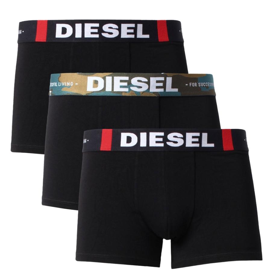 DIESEL ディーゼル 3Pボクサーパンツ 00ST3V 0DBAG E4101 XL ブラックレッド/ブラックカモフラージュ メンズ ポイント利用 : Select Soleil ヤフー店 ...