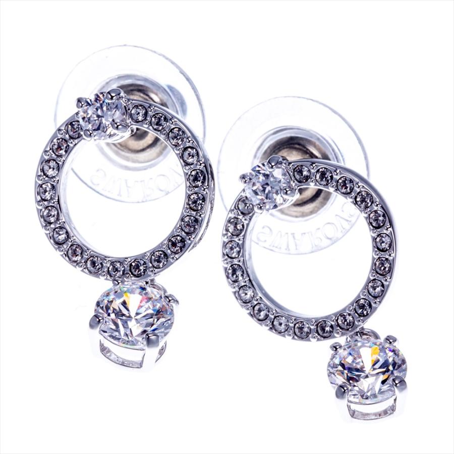 スワロフスキー ピアス レディース 5563278 SAWROVSKI Attract hoop earrings :5563278 ...