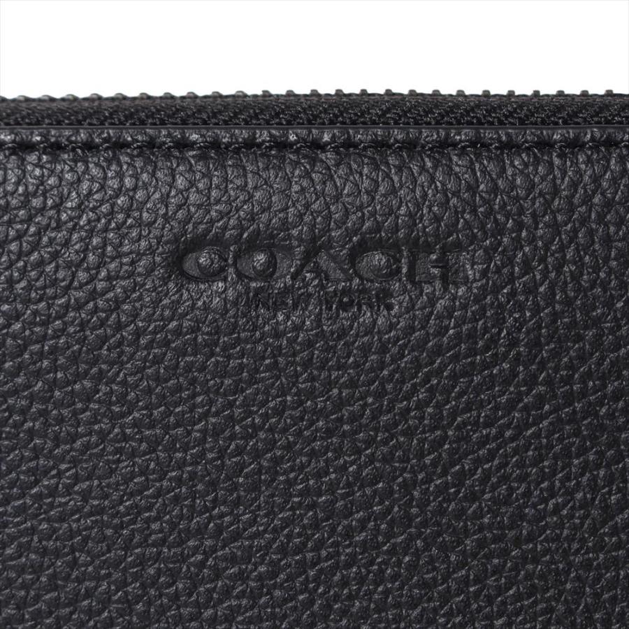 COACH コーチアウトレット 長財布 58102 BLK Black OUTLET ラウンドファスナー ウォレット 黒 メンズ レディース ...