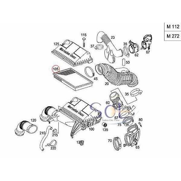 Mercedes-Benz ベンツ W639 エアフィルター V350 0000901651 0000903851 出荷締切18時 : 自動車 ...