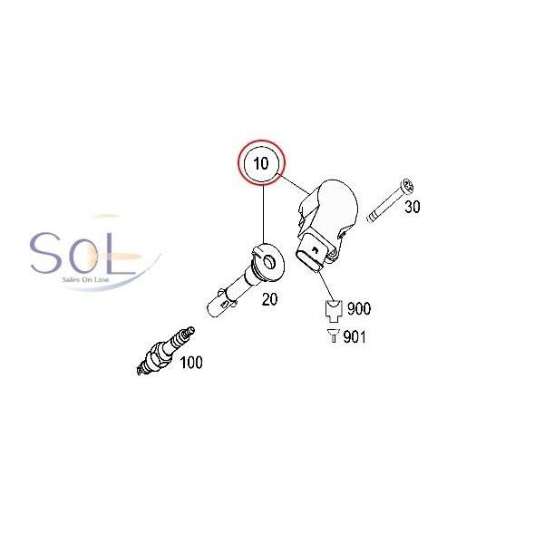 Mercedes-Benz ベンツ W221 R230 W209 W219 M272(V6) イグニッションコイル 6本セット S350 ...