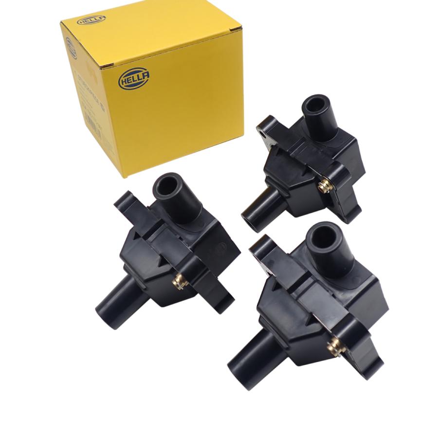 Mercedes-Benz ベンツ W202 W124 W210 M104(直6) イグニッションコイル 3本セット(1台分) HELLA製 ...