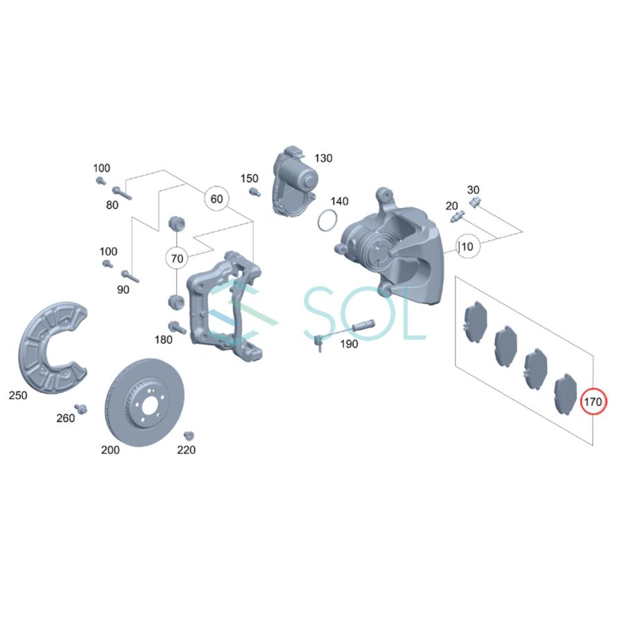 Mercedes-Benz（メルセデス・ベンツ） HAPAD ベンツ Eクラス W213 E350 リア ブレーキパッド 左右セット 0004205802 0064206920 18時まで即日 ...