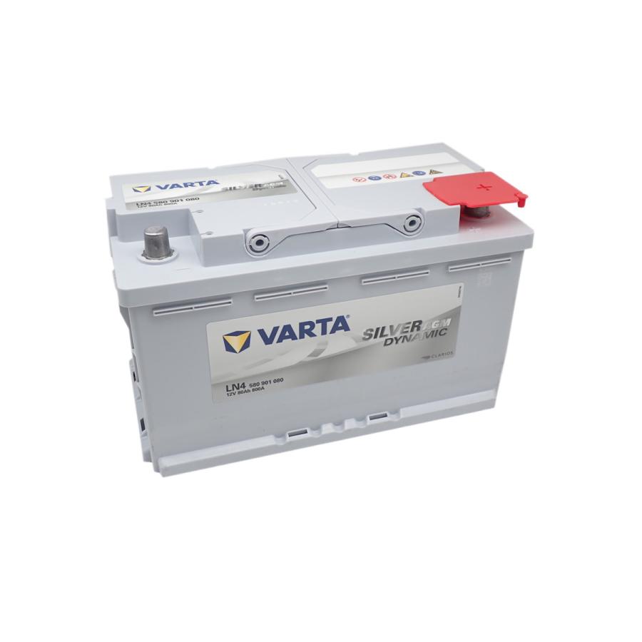 ベンツ W212 W207 W221 W222 X156 R172 バッテリー VARTA製 シルバーダイナミック AGM 12V 80AH ...