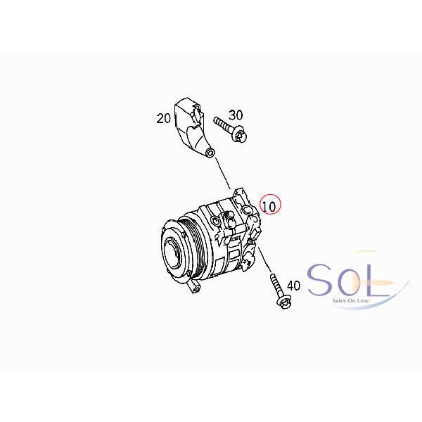 Mercedes-Benz CAPSOL ベンツ W639 エアコンコンプレッサー ACコンプレッサー V350 Vクラス ...