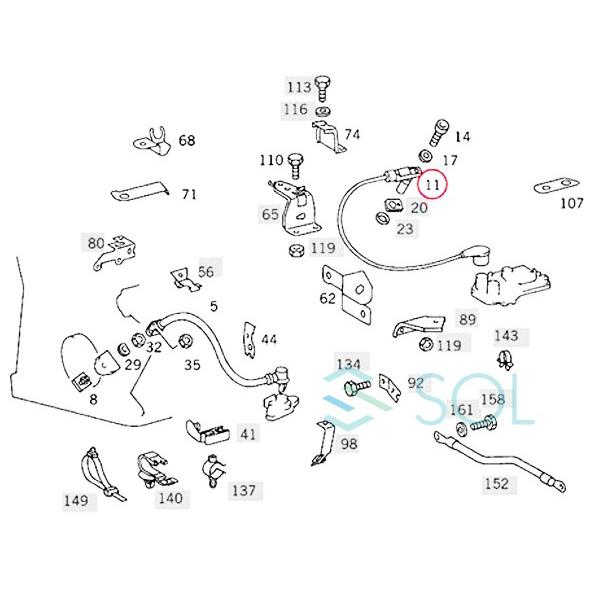 Mercedes-Benz（メルセデス・ベンツ） ベンツ W124 W140 R129 クランクシャフトセンサー E220 E280 E320 ...