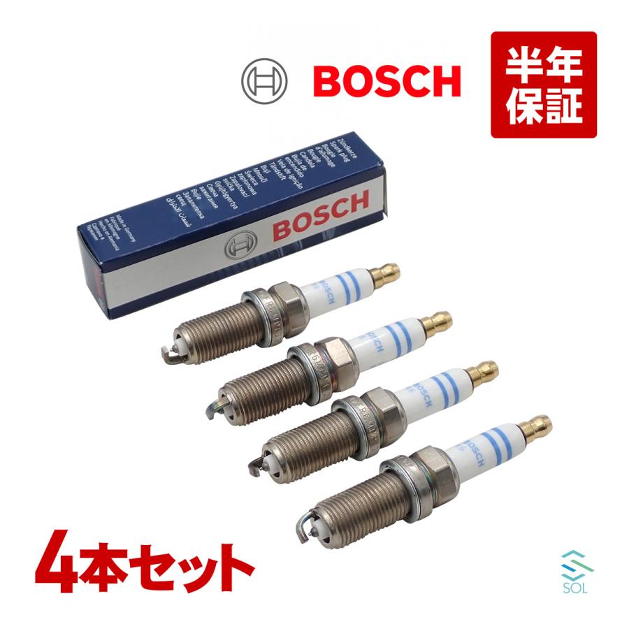 Mercedes-Benz ベンツ W203 W204 W209 R171 ダブルプラチナ スパークプラグ 4本セット 1台分 BOSCH ...