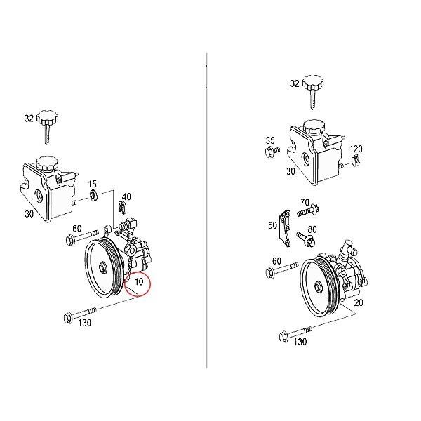 Mercedes-Benz ベンツ W211 W219 ABC パワステポンプ ハイドロリックポンプ E280 E300 E350 ...