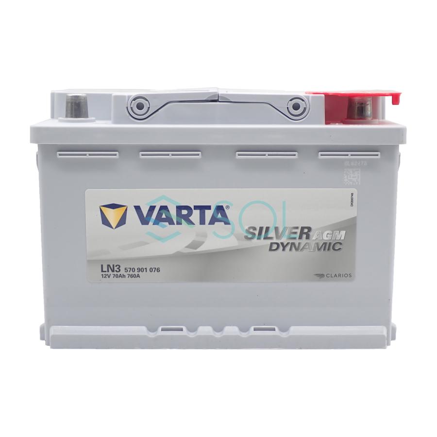 PORSCHE（ポルシェ） ケイマン(981 987) バッテリー VARTA製 シルバー ダイナミック AGM LN3 12V 70AH ...