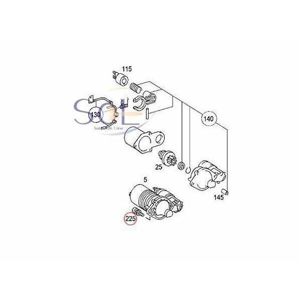 ベンツ W168 W169 W245 スターターモーター A160 A170 A180 B170 B180 0061510301 ...