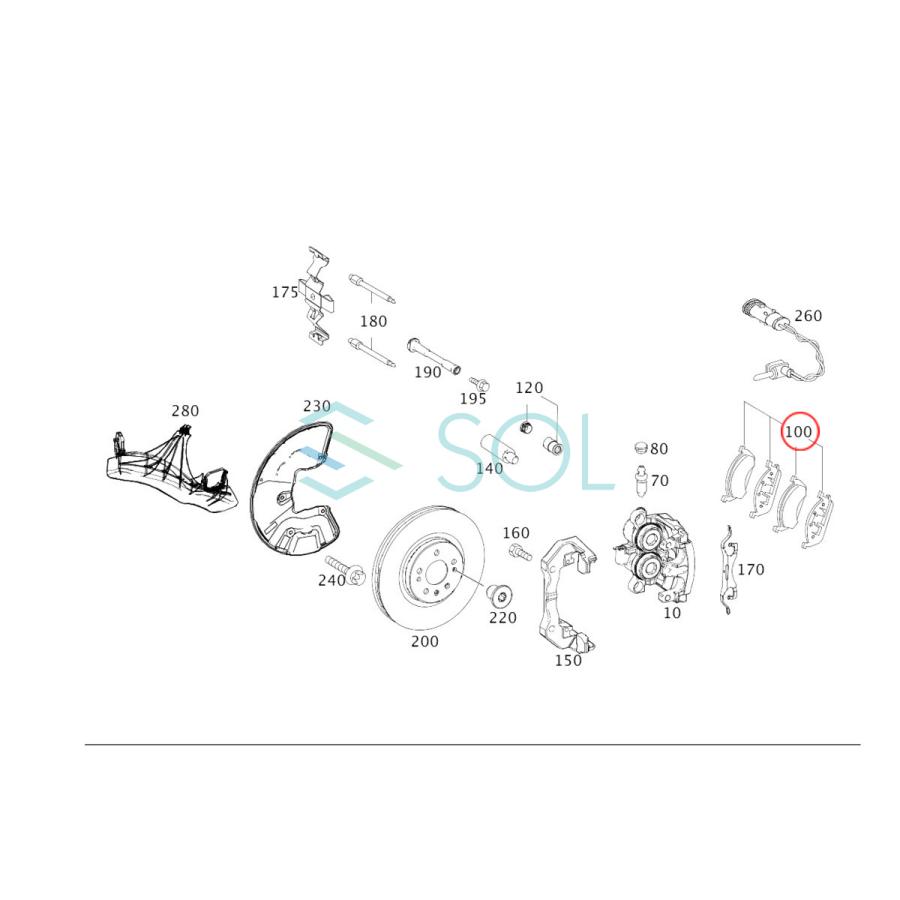 Mercedes-Benz HAPAD フロント ブレーキパッド 左右 ベンツ W166 X166 ML350 GLE350 GL350 ...