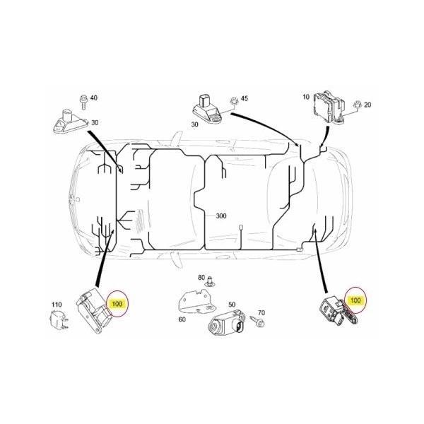 ベンツ W210 W211 ヘッドライト光軸調整センサー E230 E240 E250 E280 E300 E320 E350 E400 E430 E500 E550 E55 E63 ...