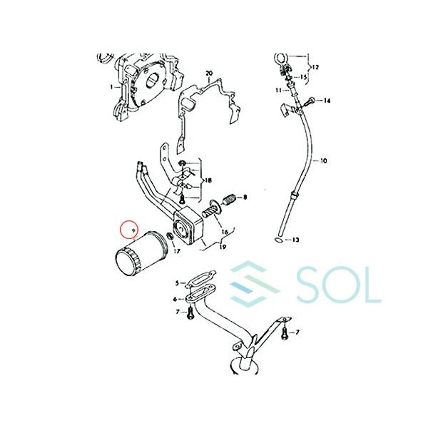 Audi アウディ A2 (8Z0) オイルフィルター オイルエレメント 030115561AA 030115561AB ...