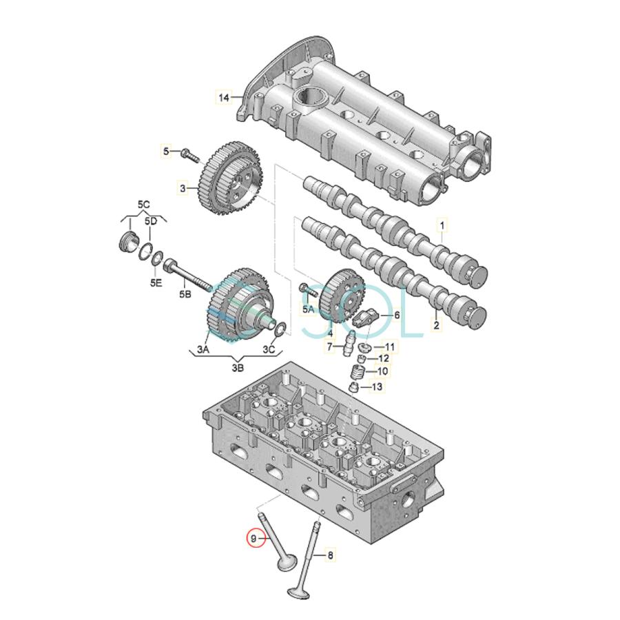 フォルクスワーゲン VW パサートB6 B7(3C2 3C5 362) ポロ(9N_ 9A_ 6R1 6C1 6V5) シロッコ3(137 ...