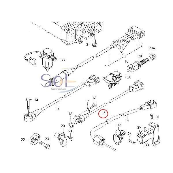 フォルクスワーゲン（Volkswagen） VW ゴルフ3 ヴェント パサート シャラン クランクシャフトポジションセンサー ...
