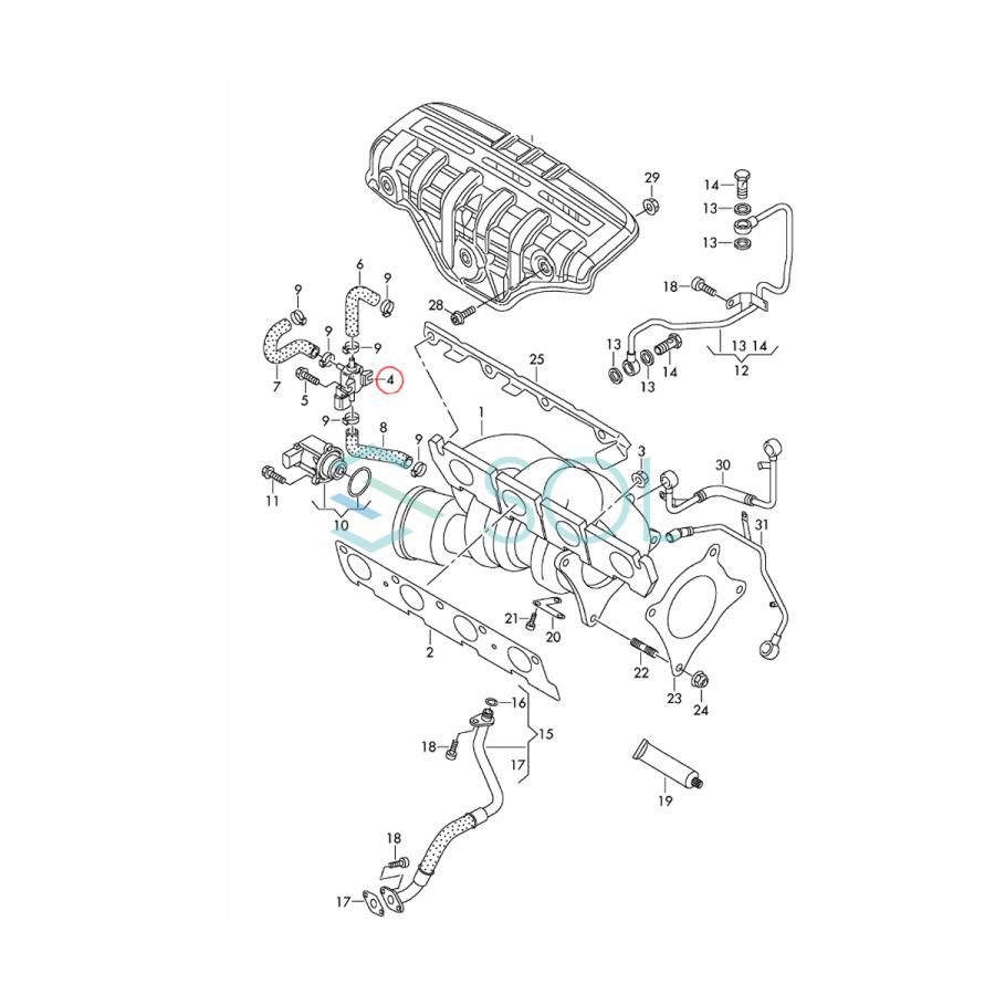PIERBURG ソレノイドバルブ パージバルブ インテークバルブ アウディ A1 8X 出荷締切18時 03C906283B ...