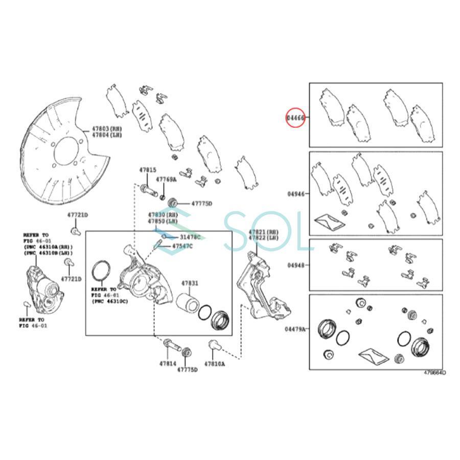 トヨタ HAPAD リア ブレーキパッド 左右セット ハリアーZSU60W ZSU65W ASU60W ASU65W 04466-58022 ...