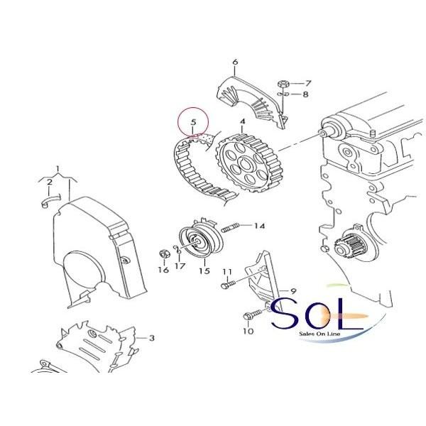 アウディ A3 (8L1 8P1 8PA 8P7) A4 (8D2 8D5 B5 8E2 8E5 B6 8EC 8ED B7) タイミング ...